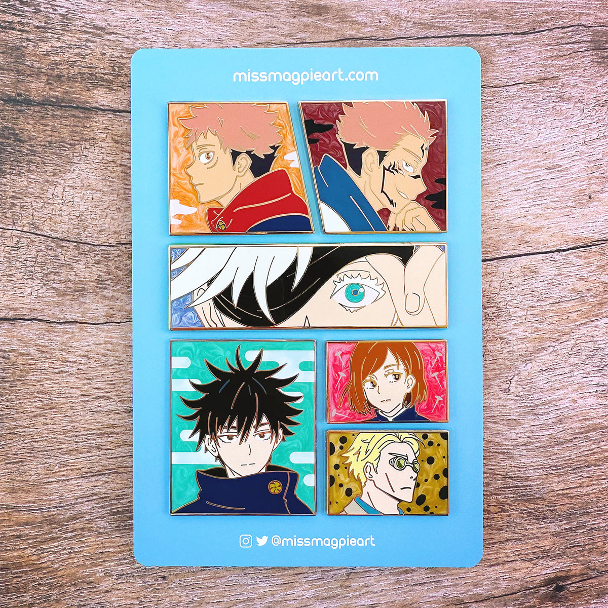 JJK Pin Set — Miss Magpie Art